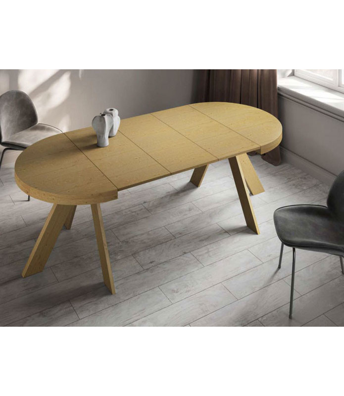 Mesa redonda extensible| muebles.tienda